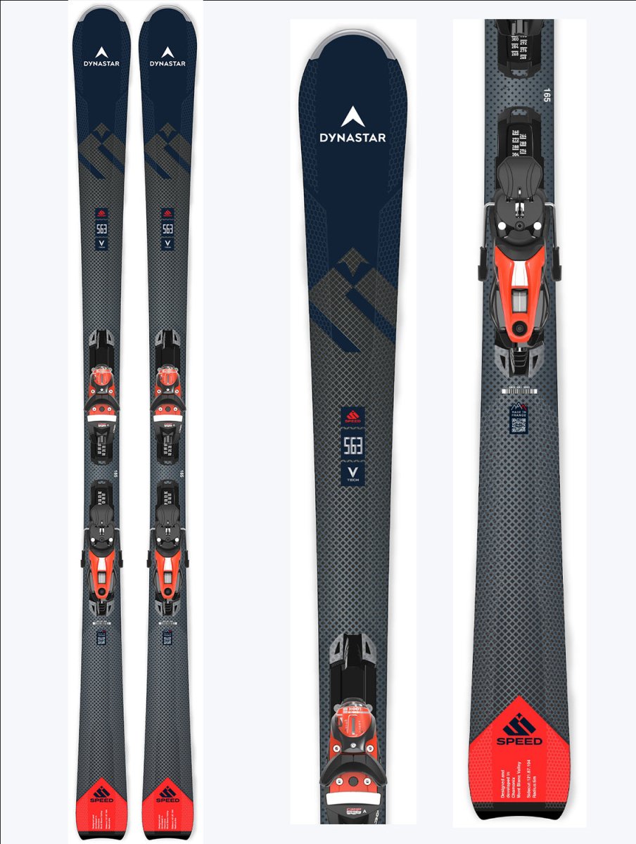 Dynastar Speed 563 Mens Snow Skis + Look NX 12K Bindings 2024 – Elevation107