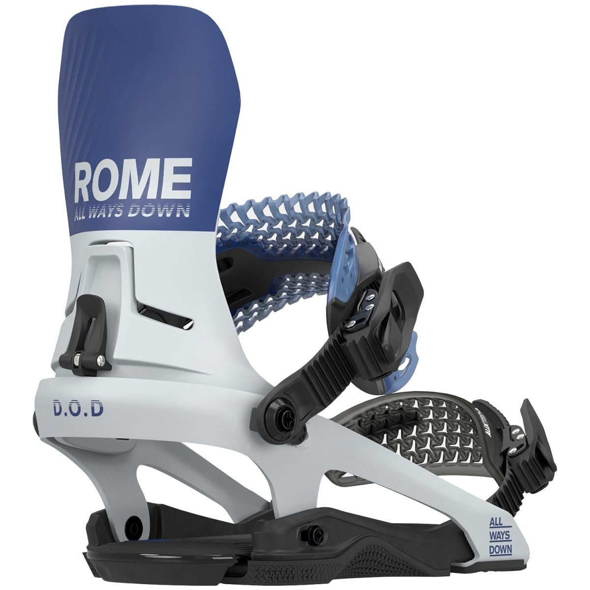 Rome D.O.D. Snowboard Bindings Mens 2025 Blue / Grey – Elevation107