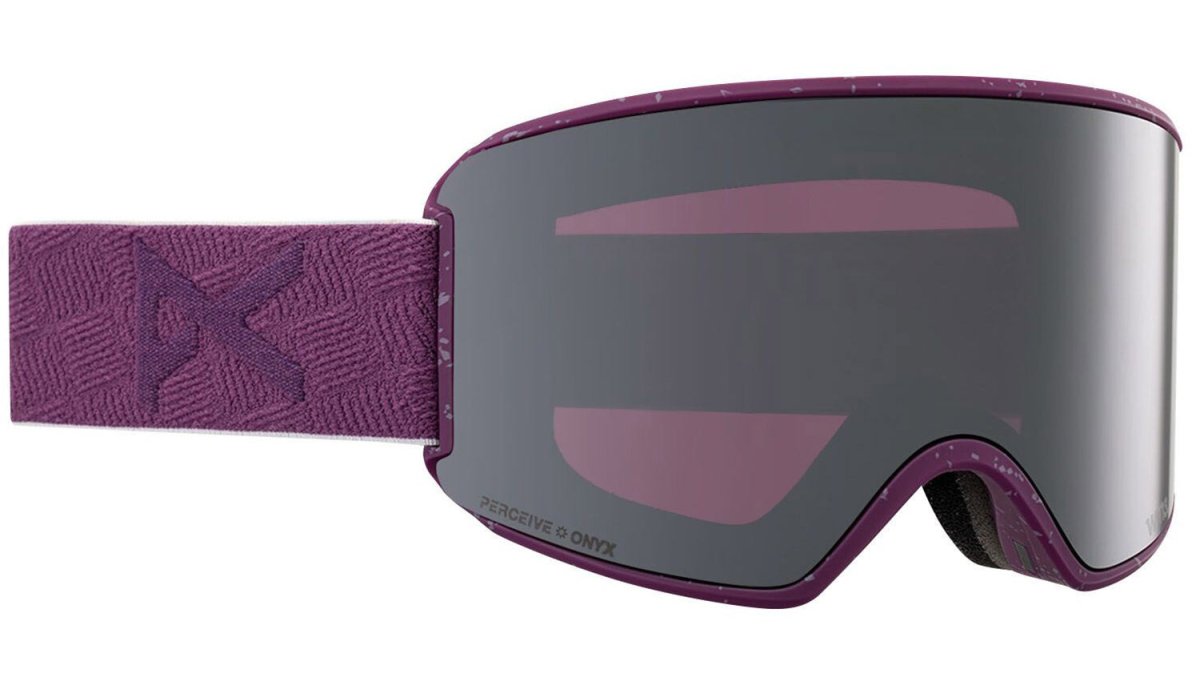 Anon WM3 Goggles & MFI Face Mask & Spare Lens Low Bridge Fit 2024 Grape ...