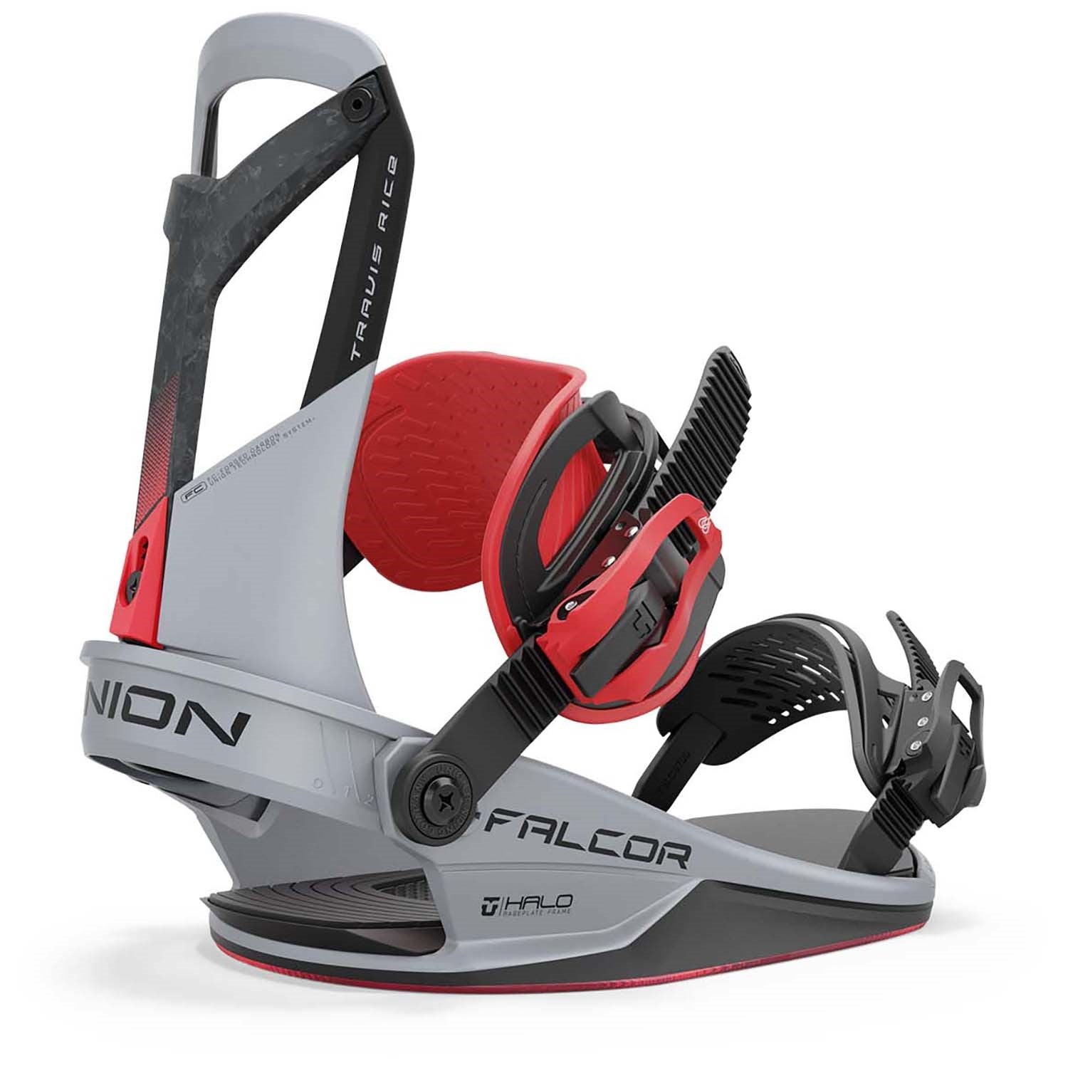 Union Falcor Snowboard Bindings Mens 2025 Silver – Elevation107